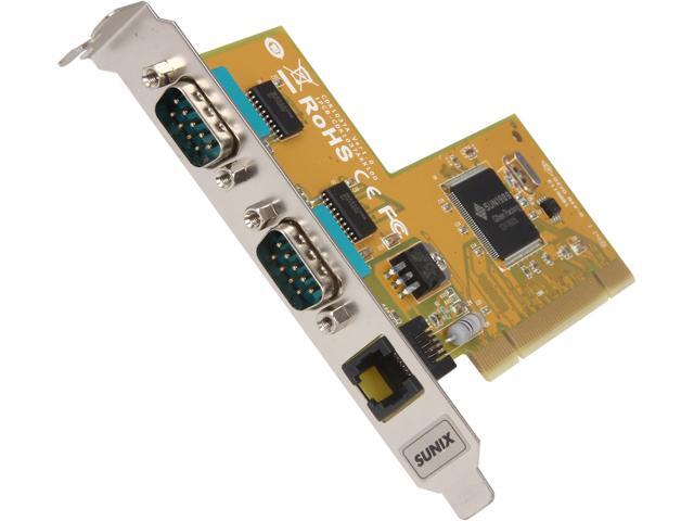 SUNIX 2-port RS-232 & Cash Drawer interface Universal PCI Serial Board ...