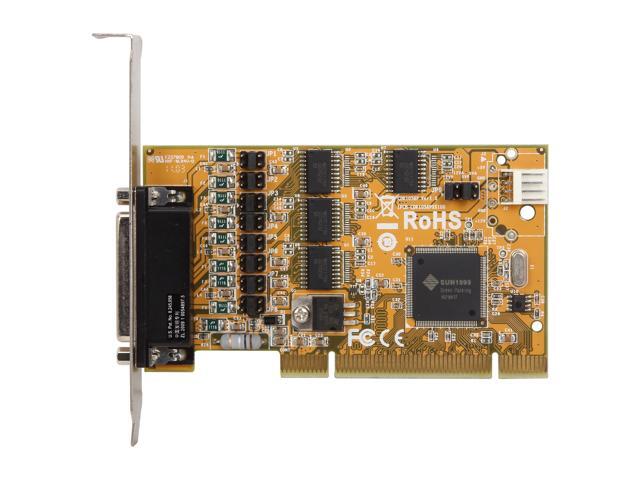 SUNIX 4-port RS-232 with Power Output & Cash Drawer interface & DC Jack ...