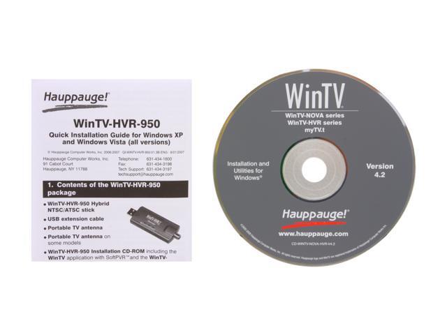 Hauppauge 1198 WinTV-HVR-950 w/Remote ATSC/NTSC USB TV Stick - Newegg.com