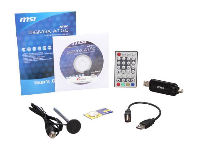 MSI DIGIVOX ATSC (Black) DIGIVOX ATSC 8VSB/QAM Dongle - Newegg.com