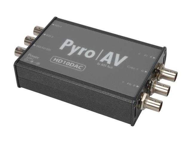 Pyro AV HD10DAC Multi-Rate 10 bit HD/SD SDI to Analog Video Encoder ...