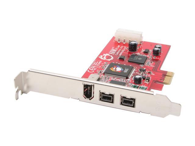 SIIG FireWire 800 3-Port PCIe Card Model NN-E38012-S1 - Newegg.com