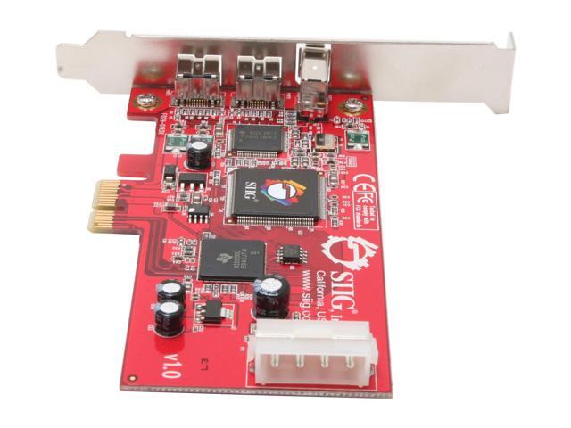 SIIG FireWire 800 3-Port PCIe Card Model NN-E38012-S1 - Newegg.com