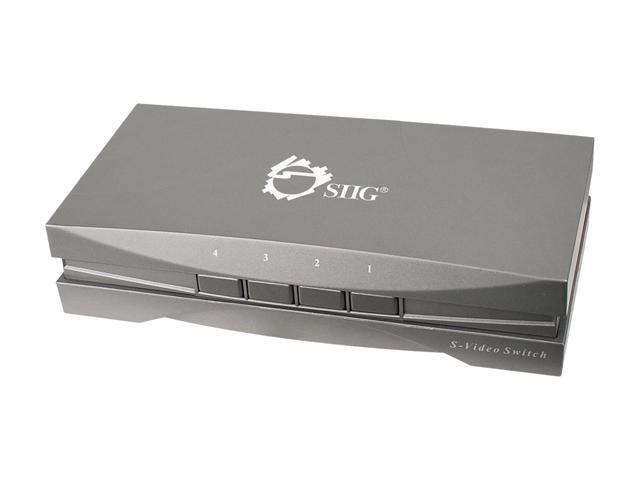 SIIG 4x1 Composite/S-Video & Audio Switch CE-CM0211-S1 - Newegg.com