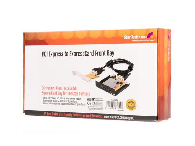 StarTech.com PCI Express to Expresscard (34/54) Front Bay Model ...