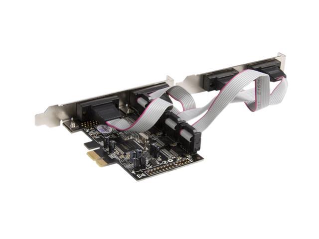 StarTech 4 Port Native PCI Express RS232 Serial Adapter Card with 16550 UART - Newegg.com