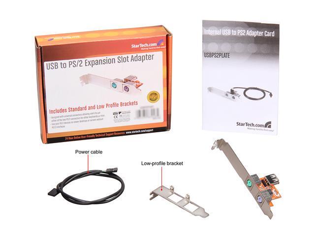 StarTech.com USB to PS2 Keyboard and Mouse Expansion Slot Adapter Model ...