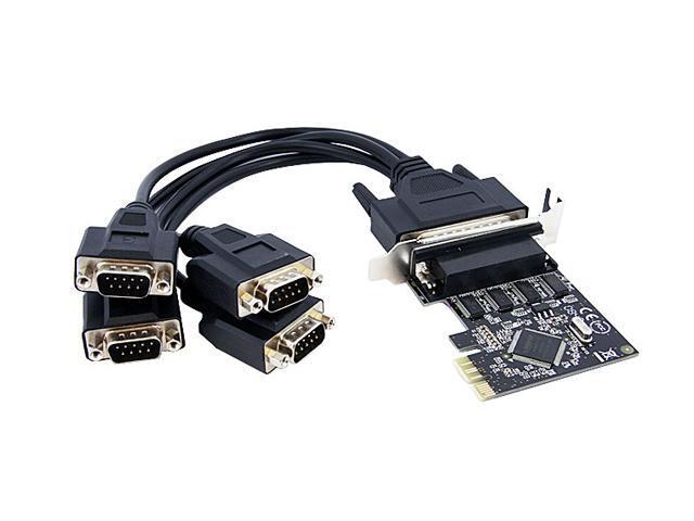 StarTech.com 4 Port RS232 PCI Express Serial Card w/ Breakout Cable Model PEX4S552B - Newegg.com