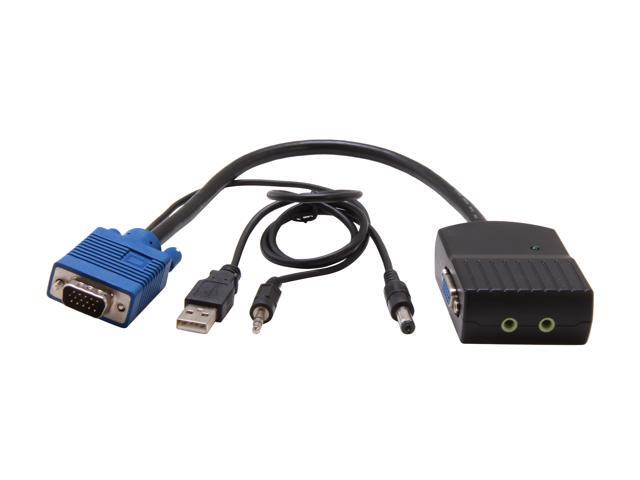 StarTech.com ST122LEA 2 Port VGA Video Splitter with Audio - USB ...