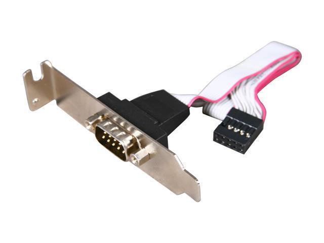 StarTech.com 9 Pin Serial to 10 Pin IDC Header Low Profile Slot Plate ...