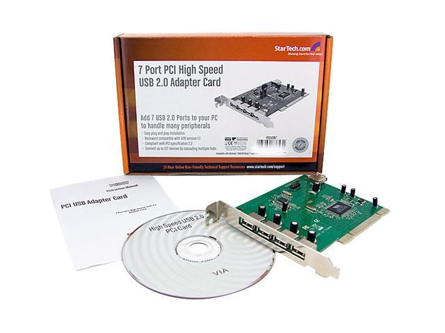 StarTech.com 7 Port PCI USB Card Adapter Model PCIUSB7 - Newegg.ca