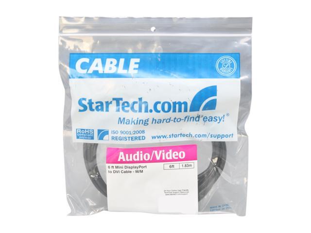 StarTech.com MDP2DVIMM6 6 ft Mini DisplayPort to DVI Cable - M/M - MDP ...
