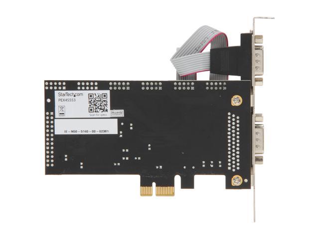 StarTech.com 4 Port Native PCI Express RS232 Serial Adapter Card with 16550 UART Model PEX4S553 ...
