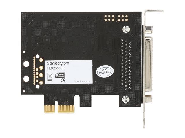 StarTech.com 2 Port RS232 PCI Express Serial Card w/ Breakout Cable ...