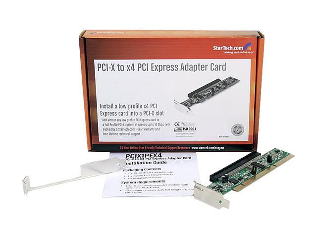 StarTech.com PCI-X to x4 PCI Express Adapter Card Model PCIX1PEX4 ...