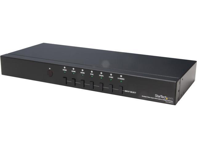 StarTech.com Multiple Video Input with Audio to HDMI Scaler Switcher ...