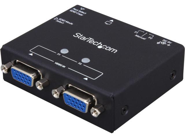 StarTech.com 2-Port VGA Auto Switch Box with Priority Switching and ...