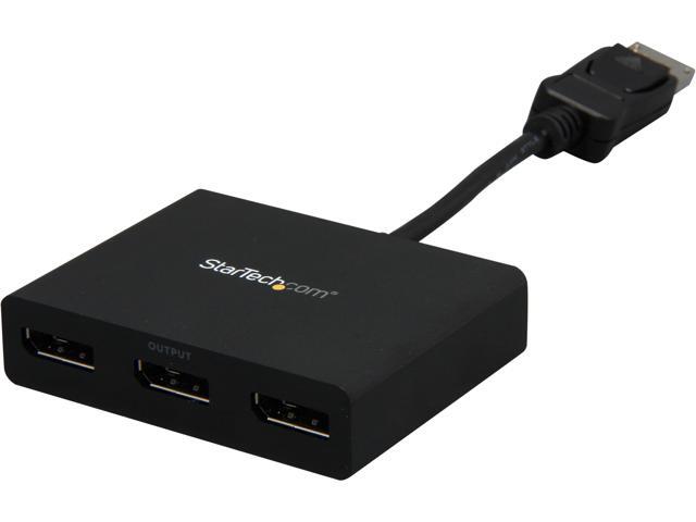StarTech.com MSTDP123DP DisplayPort to DisplayPort Multi-Monitor Splitter - 3-Port MST Hub ...