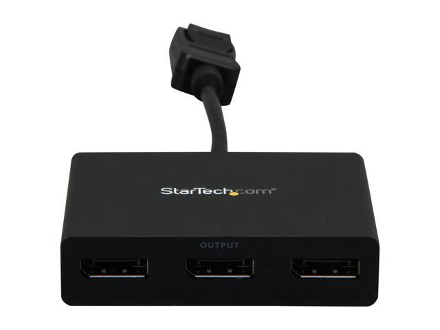StarTech.com MSTDP123DP DisplayPort to DisplayPort Multi-Monitor Splitter - 3-Port MST Hub ...