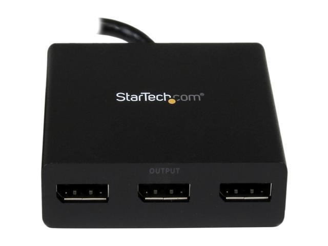 StarTech.com MSTDP123DP DisplayPort to DisplayPort Multi Monitor Splitter - 3-Port MST Hub - DP ...