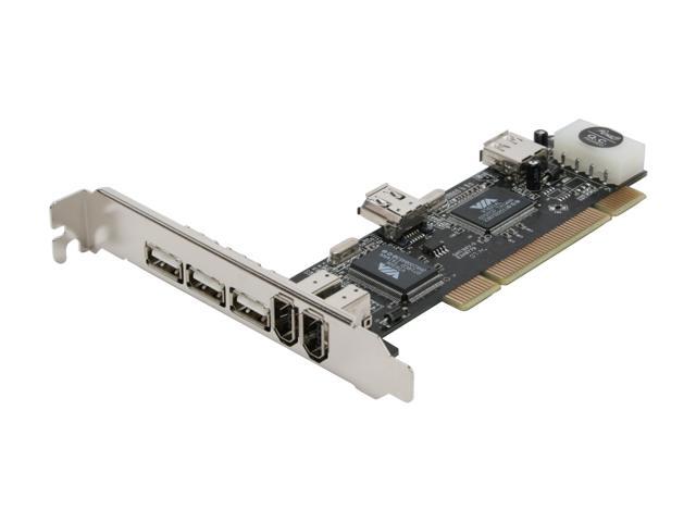 Rosewill 3+1 USB 2.0/ 2+1 1394a VIA PCI Add On Card Model RC-110-LX ...