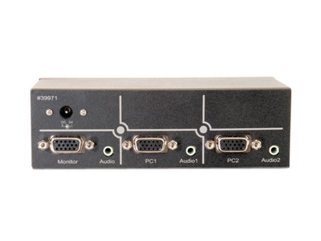 C2G TruLink 2-Port UXGA Monitor Switcher/Extender with 3.5mm Audio ...