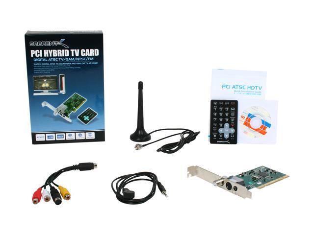 SABRENT Hybrid PCI HDTV TV Tuner with FM Radio & Remote Control (ATSC ...