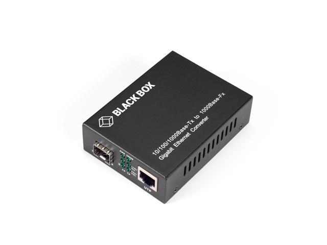 Black Box Pure Networking Gigabit Ethernet (1000-Mbps) Media Converter ...