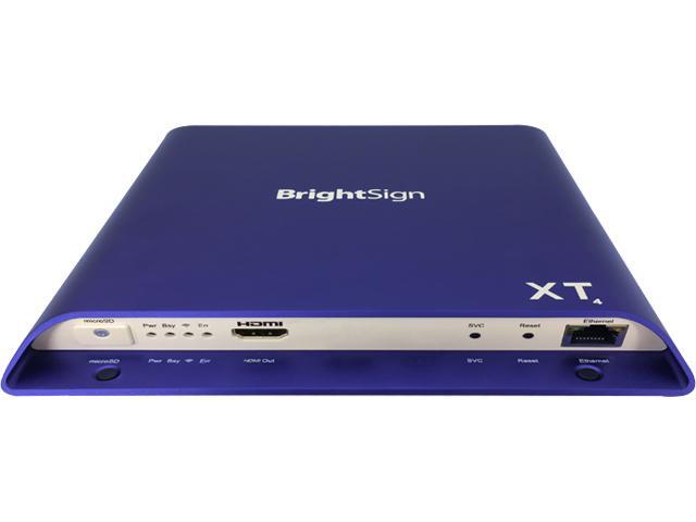 BrightSign XT244 Standard I/O Digital Signage Media Player, H.265/H.264, 4K/Full HD, HTML5 ...