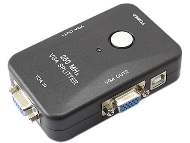 4XEM 2-Port VGA Splitter 250 MHz (4XVGASP2502) - Newegg.com
