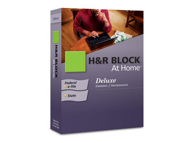 HR Block H&R Block At Home 09 Deluxe Win - Newegg.com