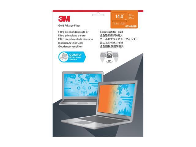 3M GF140W9B Gold Privacy Filter for 14" Widescreen Laptop - Newegg.com