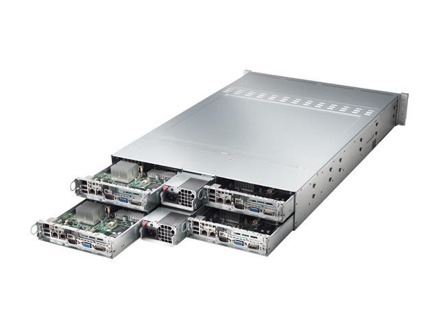 SUPERMICRO SuperServer SYS-6026TT-HIBQRF 2U Rackmount Server Barebone (Four Nodes) Dual LGA 1366 ...