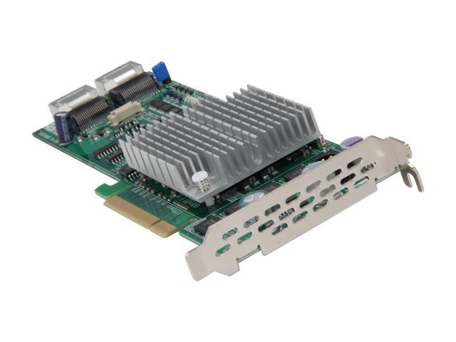 SUPERMICRO AOC-USASLP-S8iR PCI Express SATA / SAS Controller Card ...