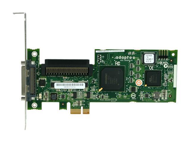 Adaptec SCSI Card 29320LPE 2248700-R PCIe x1 Controller Card, Single ...