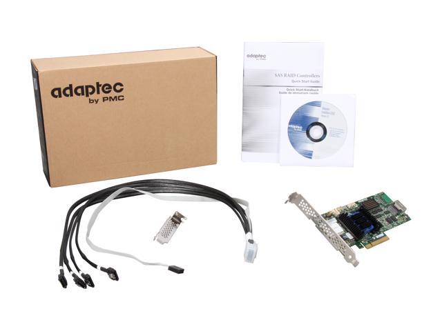 Adaptec RAID 6405 2271100-R 6Gb/s SATA/SAS 4 internal ports w/512MB ...