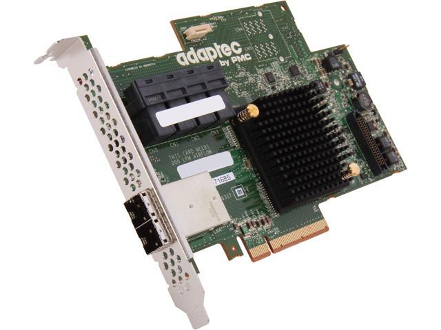 Adaptec Series 7 2274700-R (71685) PCI-Express 3.0 x8 SATA / SAS RAID ...