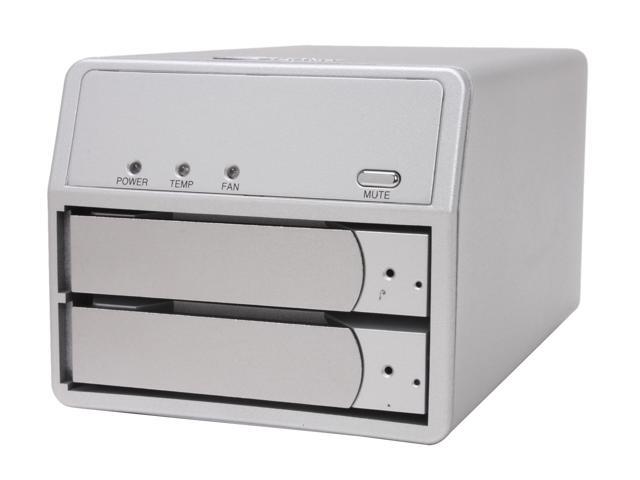 SANS DIGITAL MS2U+ 2 Bay SATA to USB 2.0 JBOD Hard Drive Storage ...