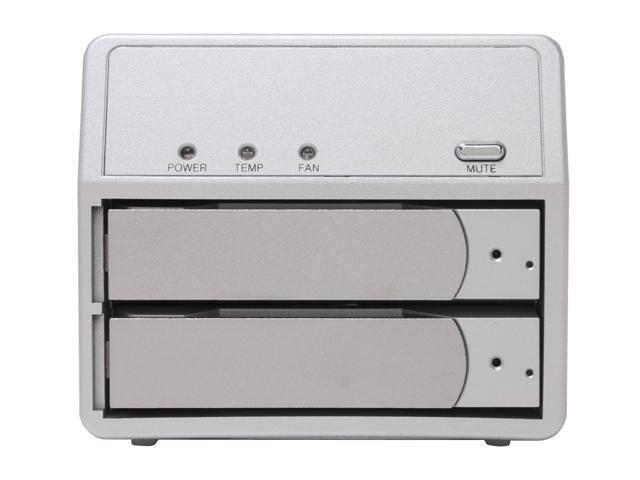 SANS DIGITAL MobileSTOR MS2T+ 2 Bay SATA to eSATA JBOD Hard Drive ...