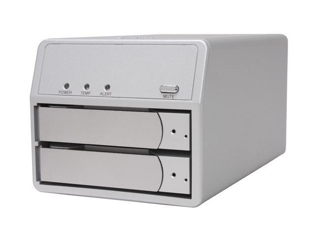 SANS DIGITAL MobileSTOR MS2UTN+ 2 Bay SATA to eSATA/USB 2.0 RAID 0/1 ...