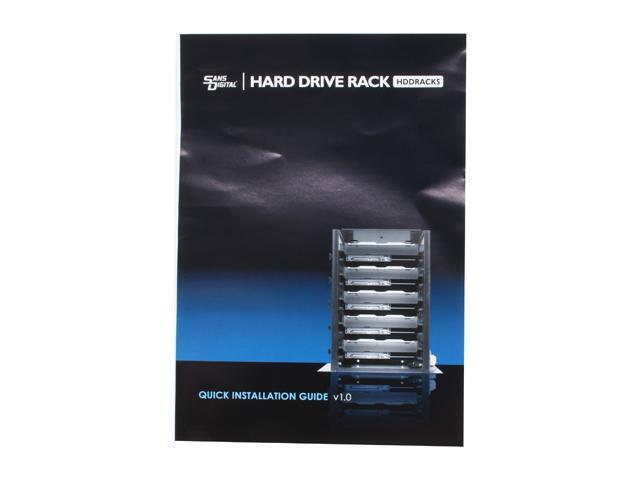 SANS DIGITAL HDDRACK5 5-Bay IDE / SATA Hard Drive Organizing Rack ...