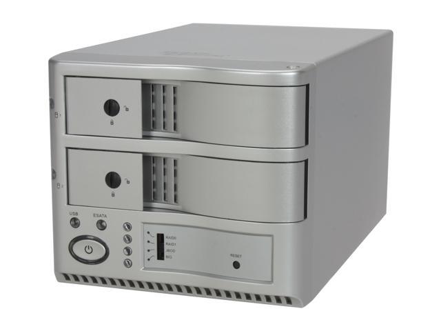 SANS DIGITAL TowerSTOR TS2UT 2 Bay SATA to USB 2.0 / eSATA JBOD ...