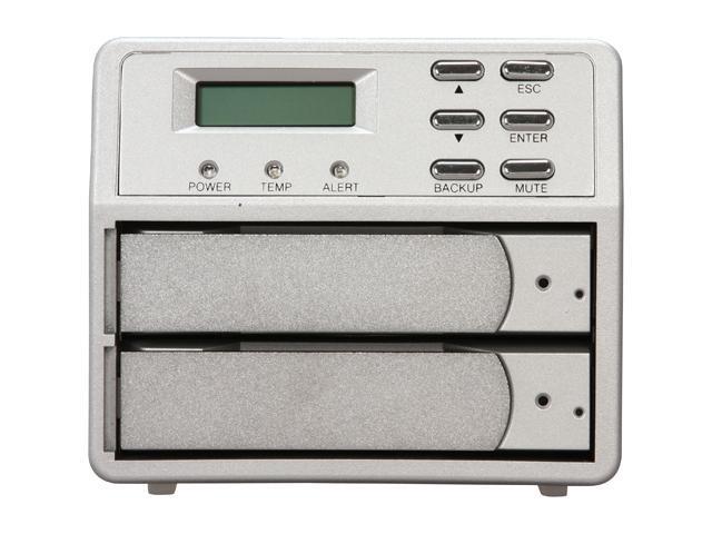 Open Box: SANS DIGITAL MS2UT+2T 2 Bay SATA to eSATA/USB 2.0 RAID 0/1 ...