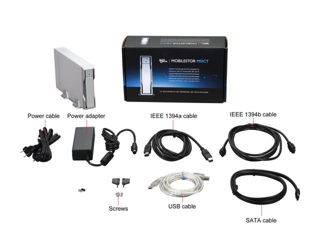 SANS DIGITAL MobileSTOR MS1CT 3.5" SATA to USB/eSATA/Firewire 800 (1394 ...