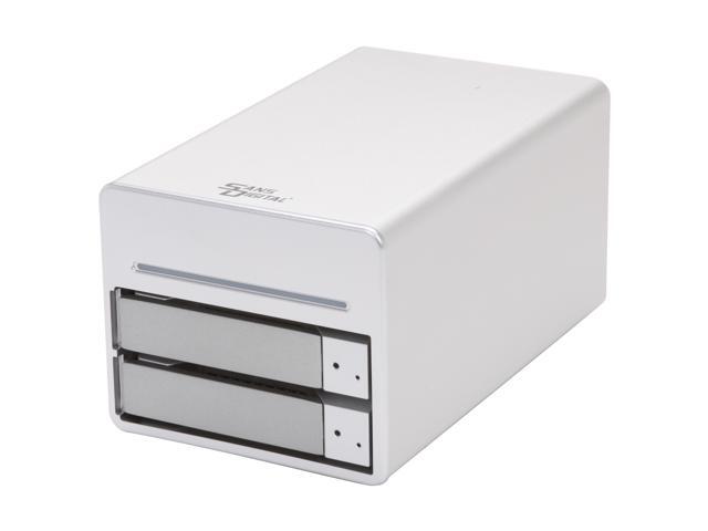 SANS DIGITAL MobileSTOR MS2U1 2 Bay SATA to USB 2.0 JBOD Enclosure ...