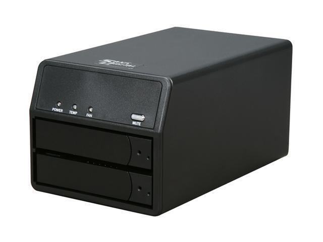 Open Box: SANS DIGITAL MobileSTOR MS2T+BP 2 Bay eSATA Enclosure w/ 2 ...