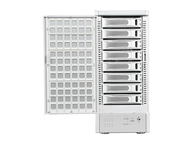 Sans Digital 8-Bay SAS/SATA RAID 5 Tower Storage Enclosure w/ 6G PCIe 2 ...