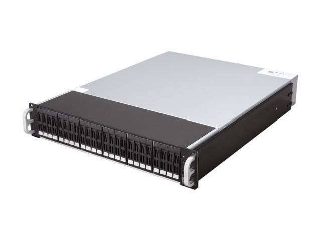 SANS DIGITAL EliteSTOR ES224X6+B 2U 24 Bay 2.5" 6G SAS/SATA to SAS JBOD ...