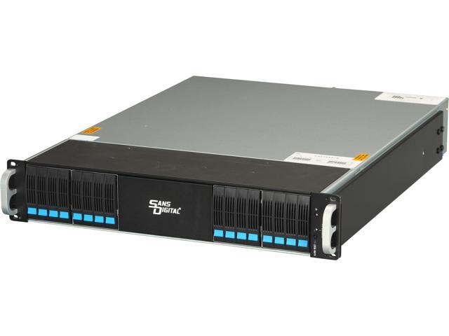 SANS DIGITAL EliteSTOR ES216X6+B 2U 16 Bay 2.5" 6G SAS/SATA to SAS JBOD ...