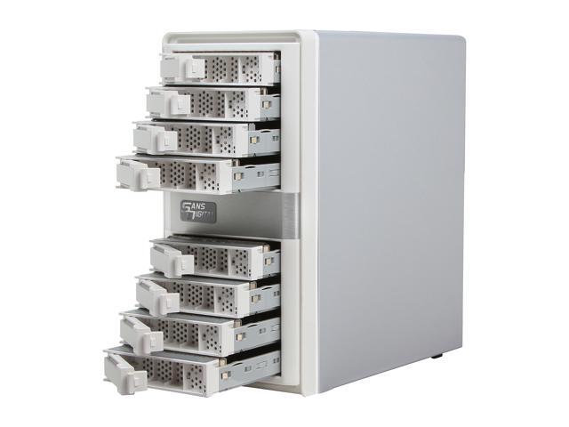 SANS DIGITAL MobileSTOR MS8X6HP 8 Bay SATA/SAS RAID Tower w/ PCIe 2.0 ...